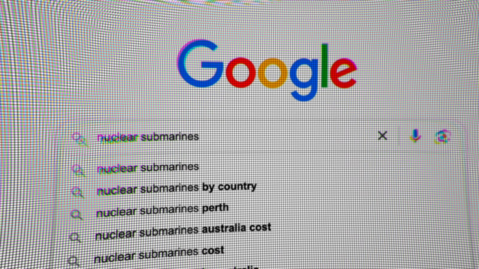 A computer screen with the google logo on it – Image on Kive.ai